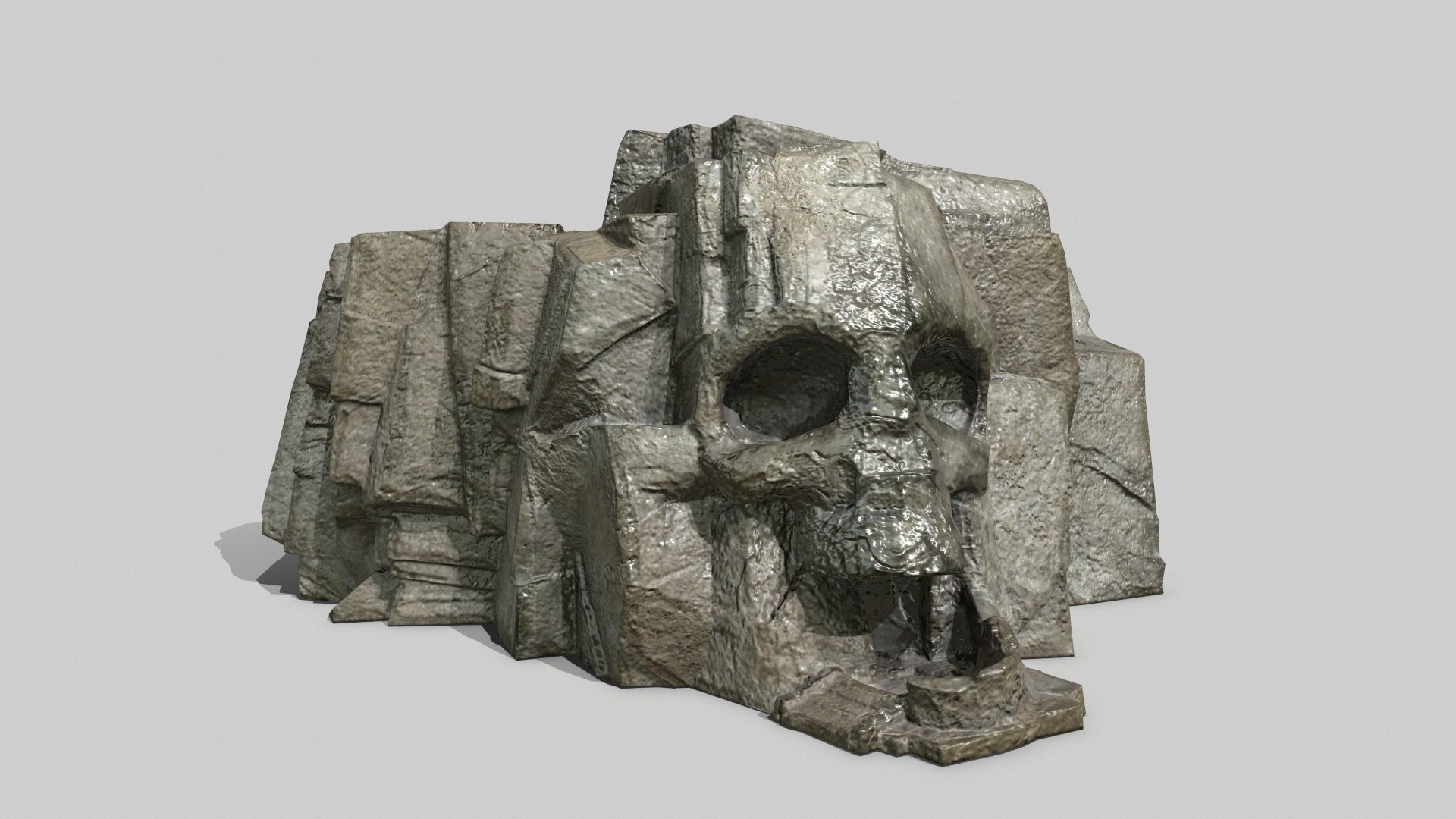 Skull rock 3D model - TurboSquid 1691466