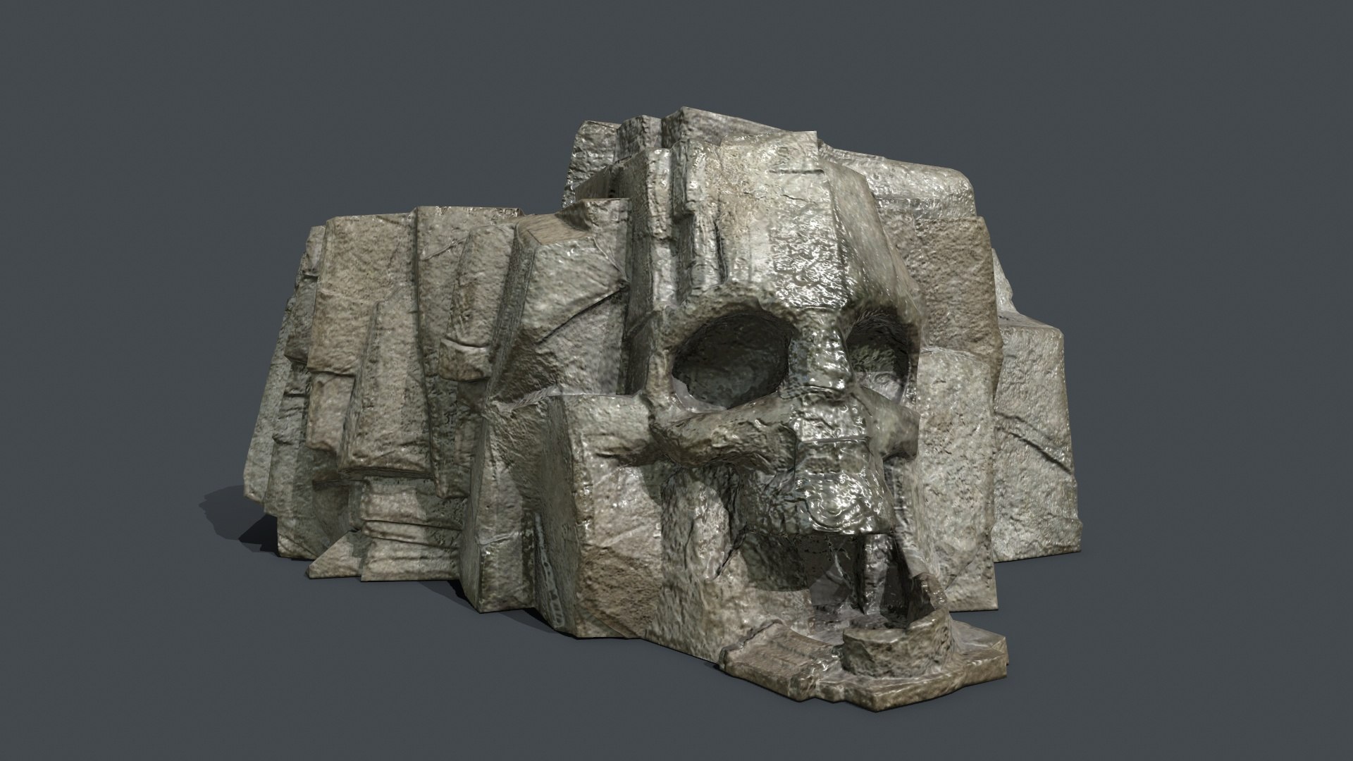 Skull rock 3D model - TurboSquid 1691466