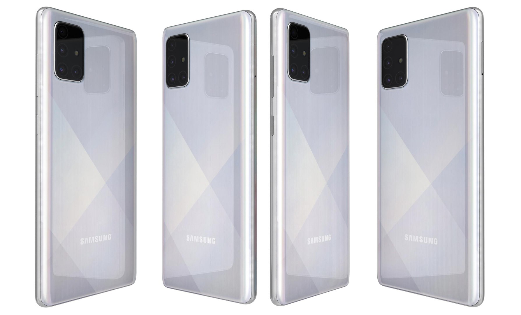 Samsung Galaxy A71 White 3D Model - TurboSquid 1490602