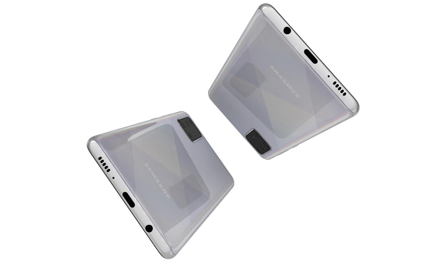 Samsung Galaxy A71 White 3D Model - TurboSquid 1490602