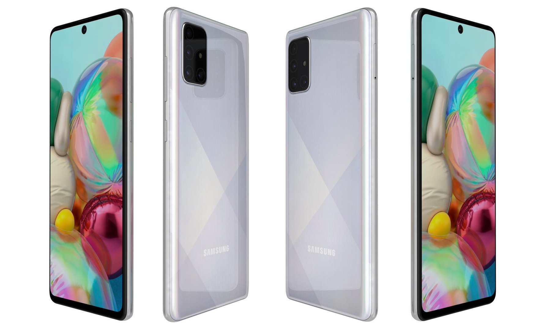 Samsung Galaxy A71 White 3D Model - TurboSquid 1490602