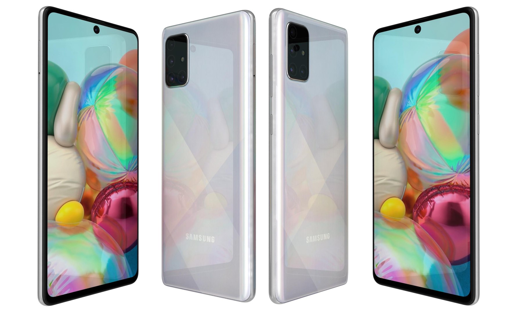 Samsung Galaxy A71 White 3D Model - TurboSquid 1490602