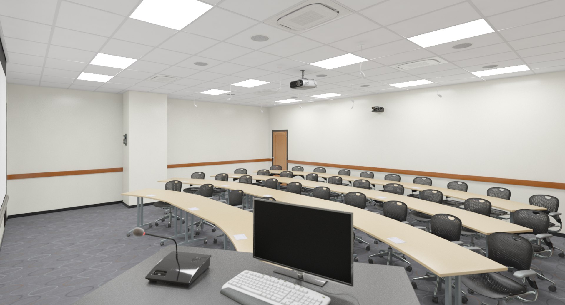 Class Room Realistic 3D Model - TurboSquid 1245007