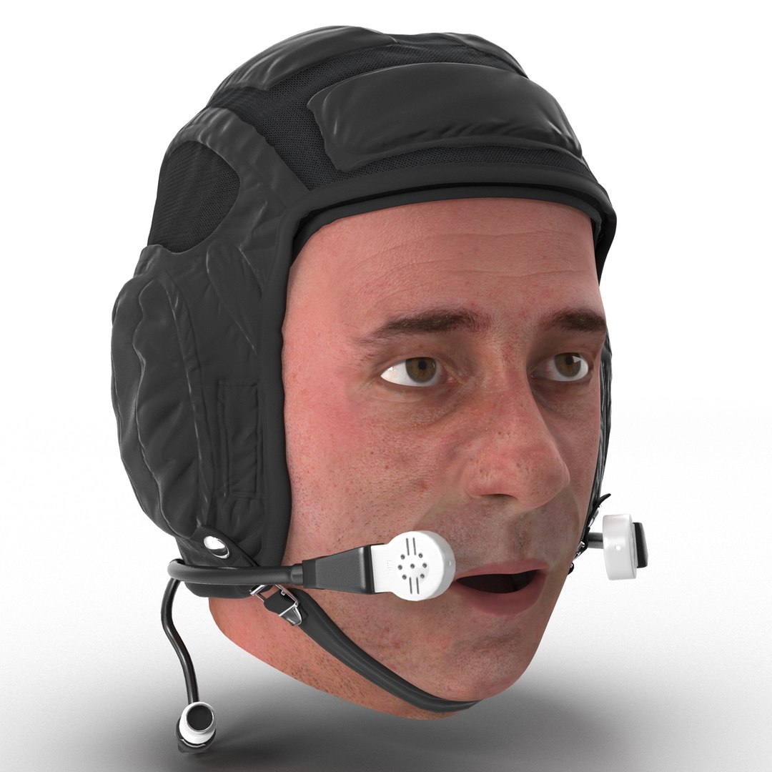 3D pilot head rigged model - TurboSquid 1500999