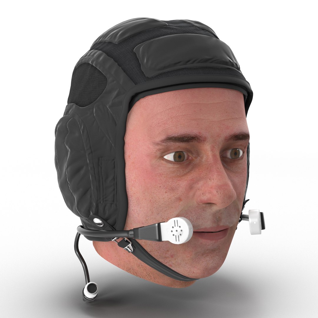 3D pilot head rigged model - TurboSquid 1500999