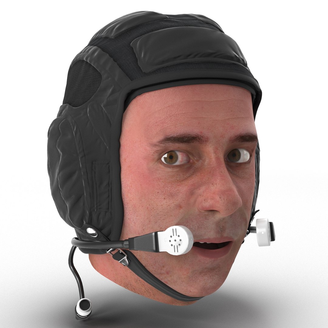 3D pilot head rigged model - TurboSquid 1500999