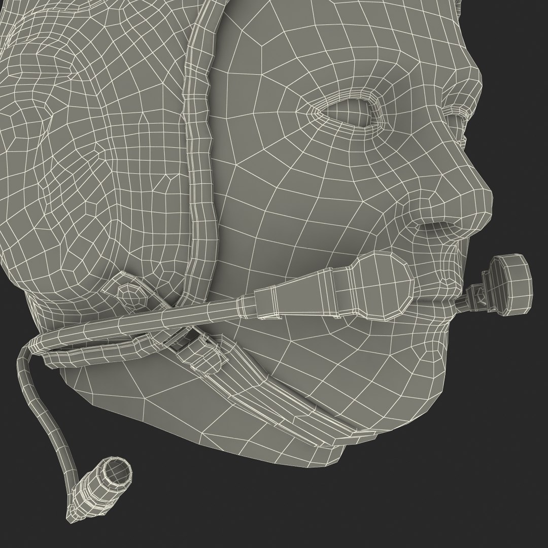 3D pilot head rigged model - TurboSquid 1500999