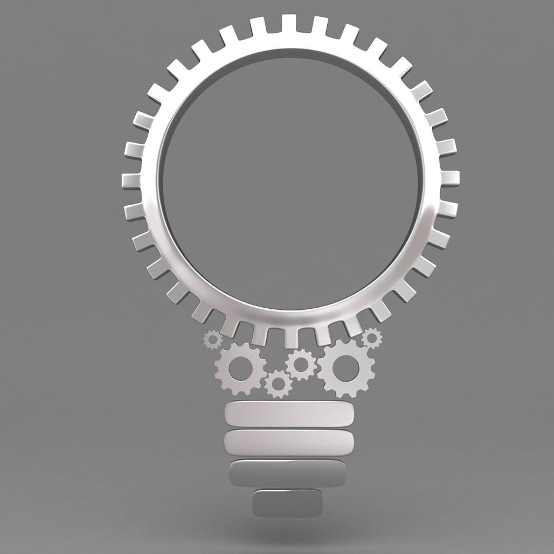 mechanical machine bulb gears 3d max