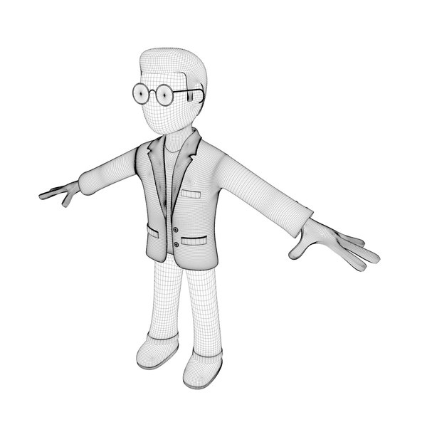 office worker 3d model