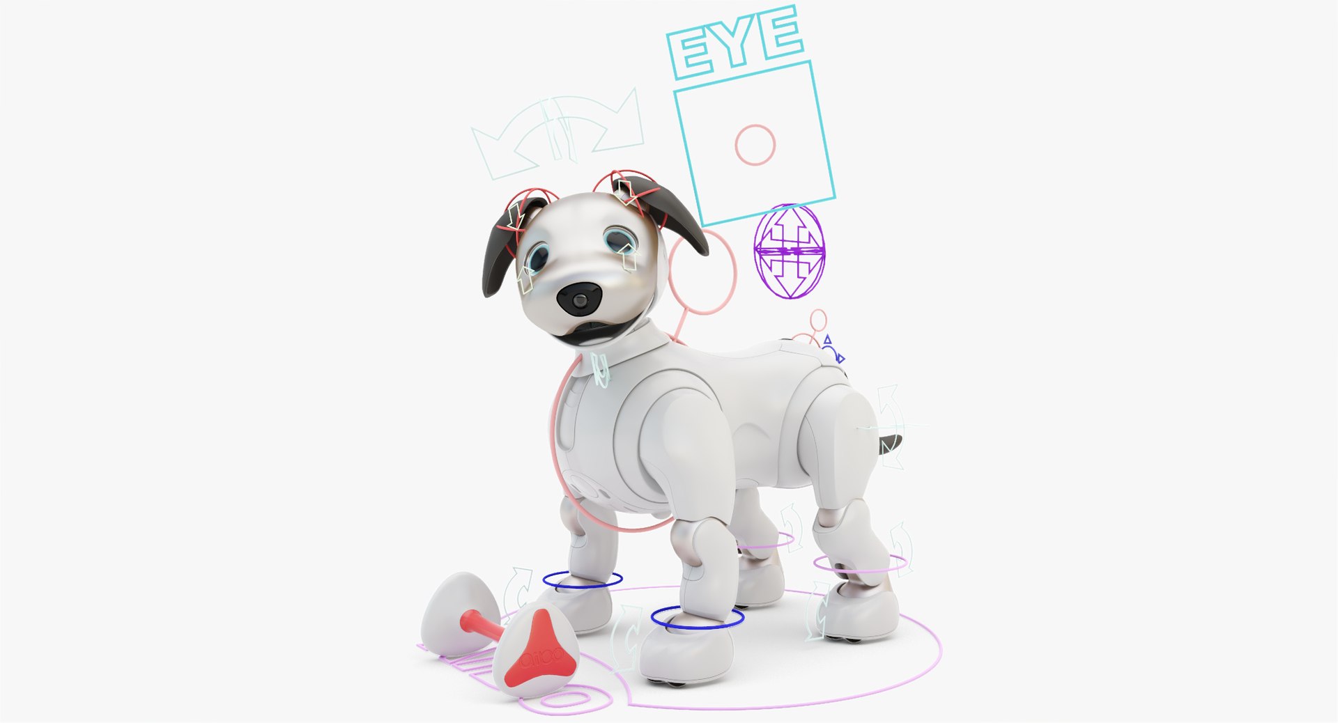 Animation Sony Aibo Bone 3D - TurboSquid 1431826