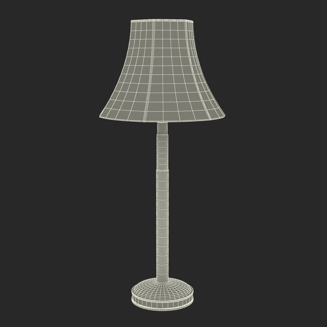 Table Lamp Modeled 3ds