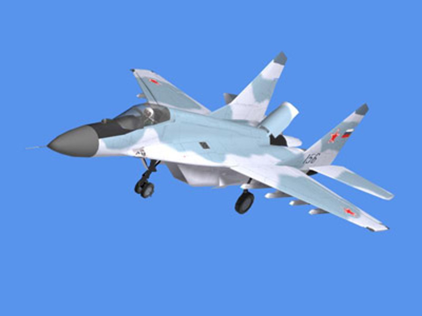 Mig Jet Fighter 3d Model