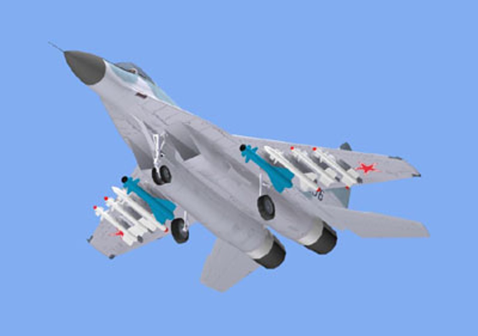 Mig Jet Fighter 3d Model