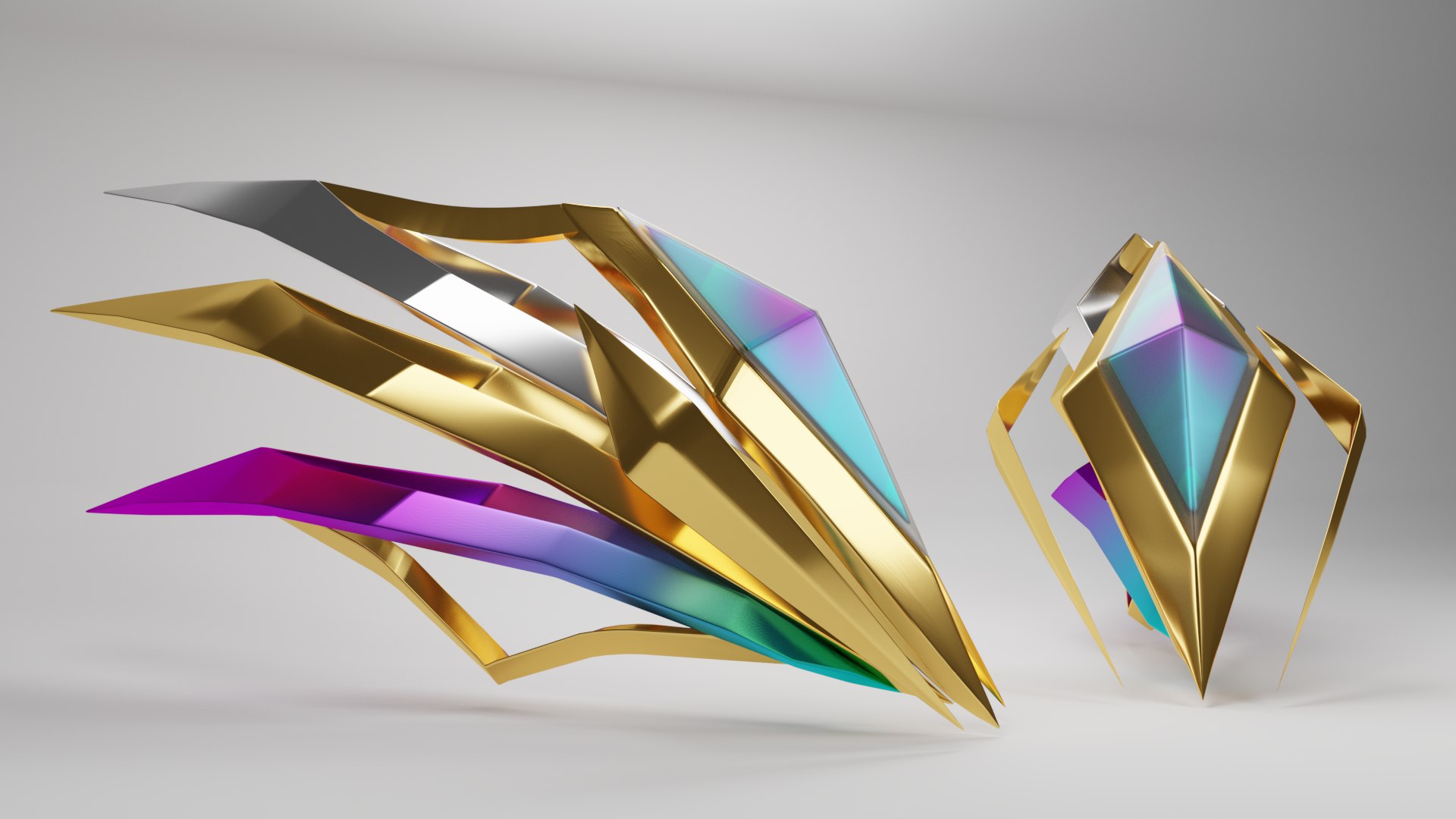 3D Model Wings Kda League - TurboSquid 1640018