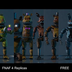 Download Free & Premium Five Night S Freddy S 4 3D Models | TurboSquid