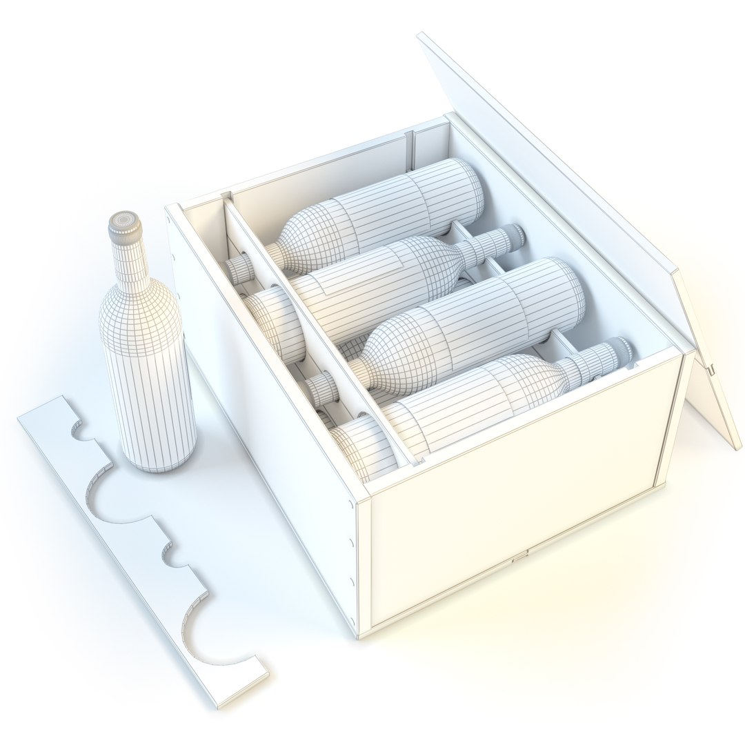 Wine Boxes 3d Max