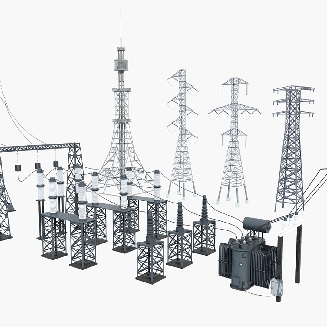 Tower Electric 3D Model - TurboSquid 1517279