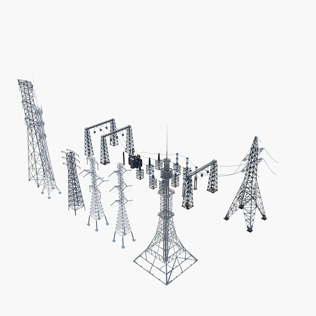 Tower Electric 3D Model - TurboSquid 1517279
