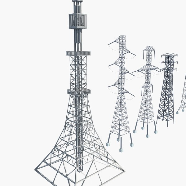 Tower electric 3D model - TurboSquid 1517279