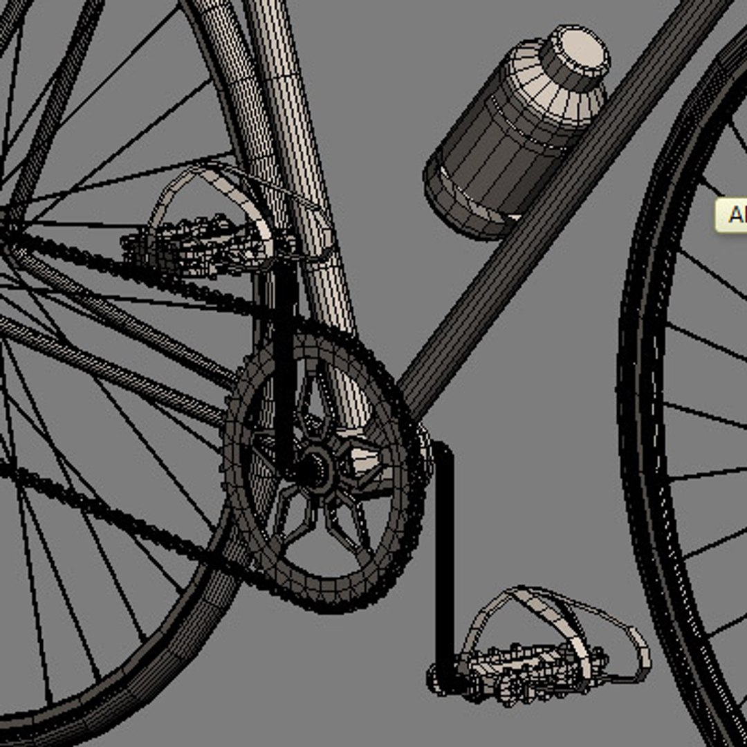 Racing Bike Chain 3d Model