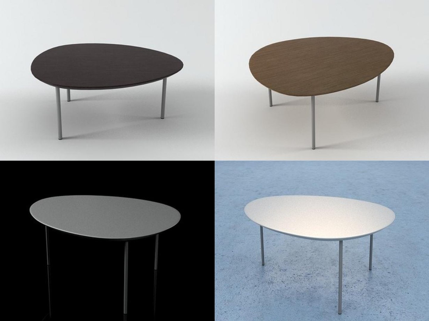 Eclipse Tables 3D Model - TurboSquid 1181225