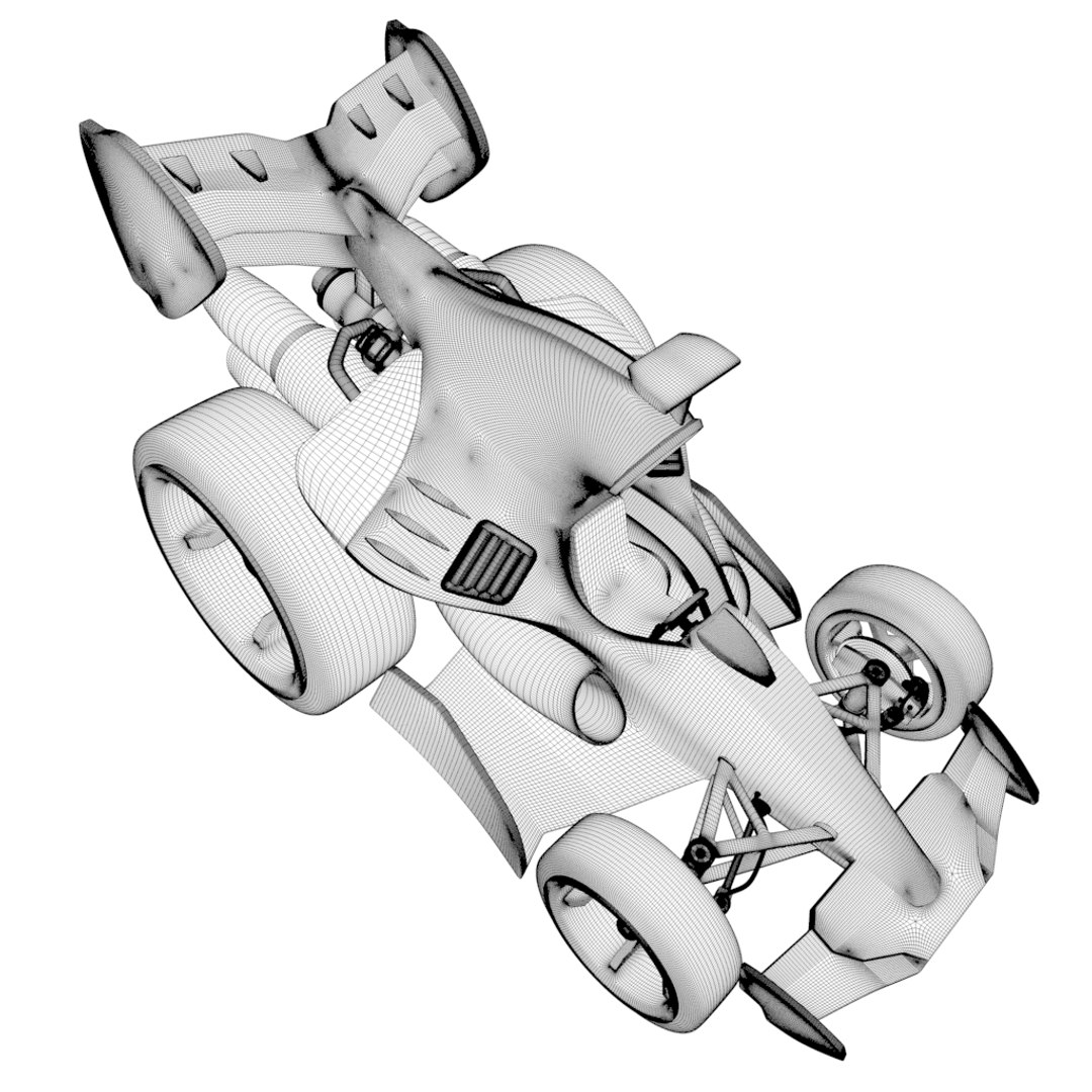 Cartoon F1 Car 3D Model - TurboSquid 1268485