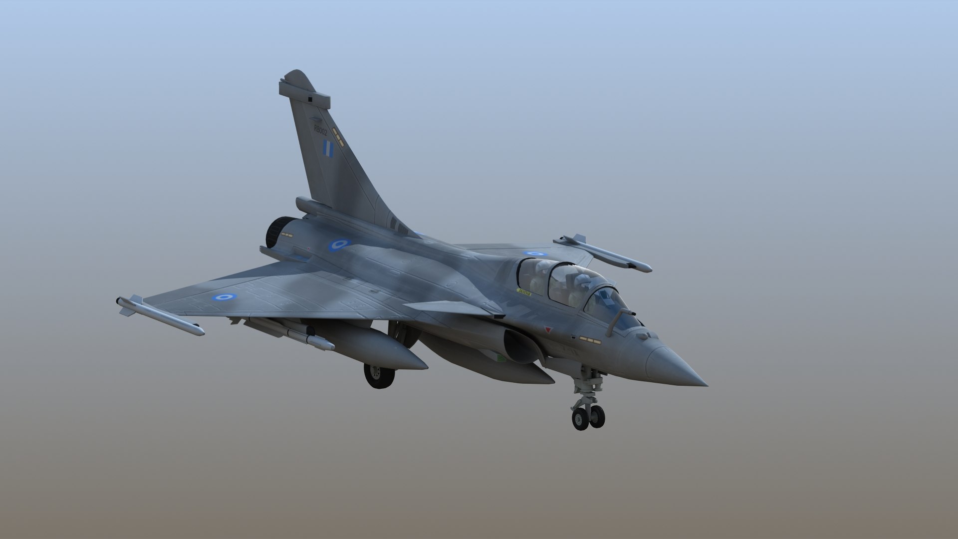 Rafale b hellenic air force 3D - TurboSquid 1647063