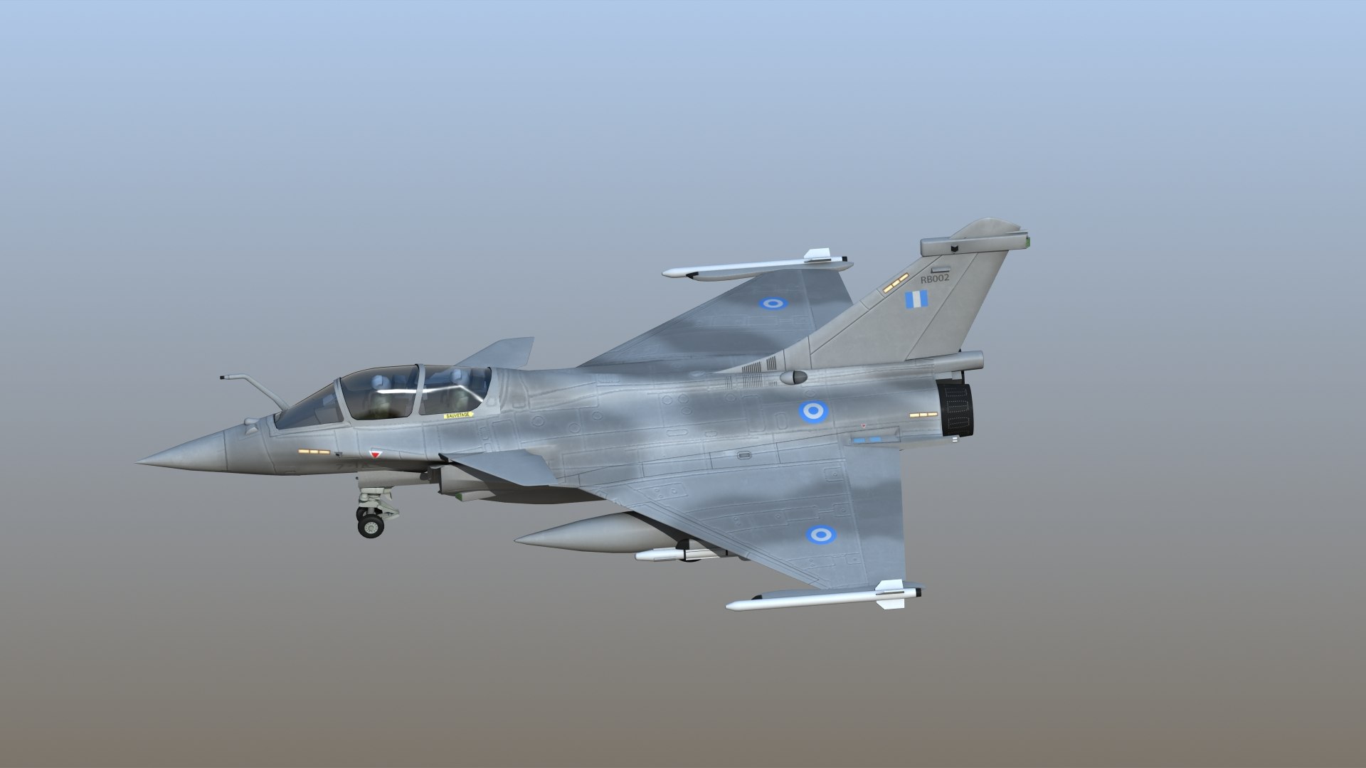 Rafale b hellenic air force 3D - TurboSquid 1647063