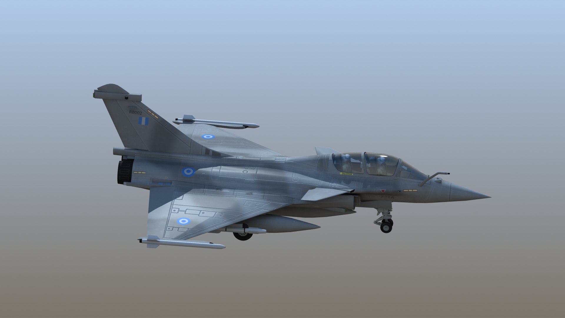 Rafale B Hellenic Air Force 3D - TurboSquid 1647063