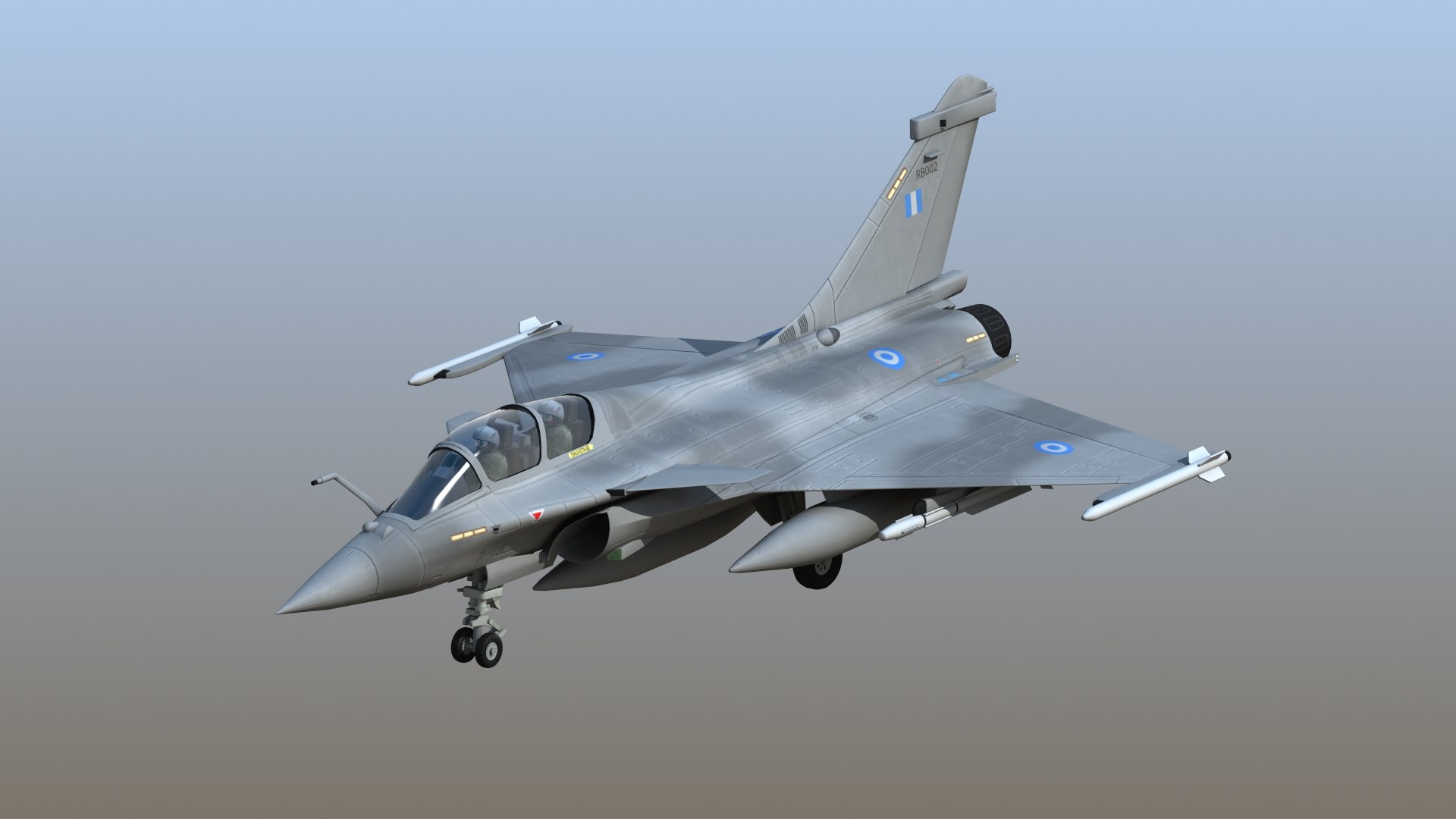 Rafale b hellenic air force 3D - TurboSquid 1647063