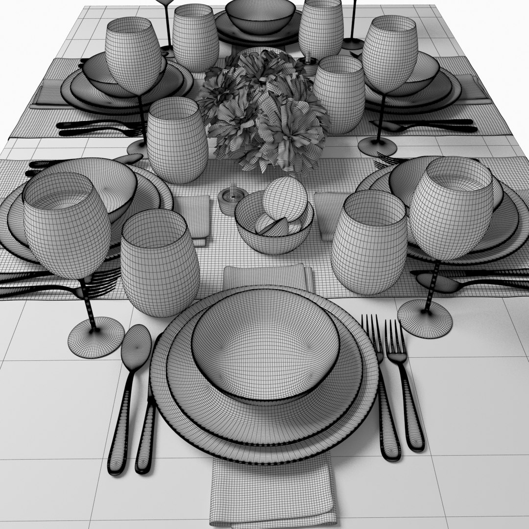3d Table Setting
