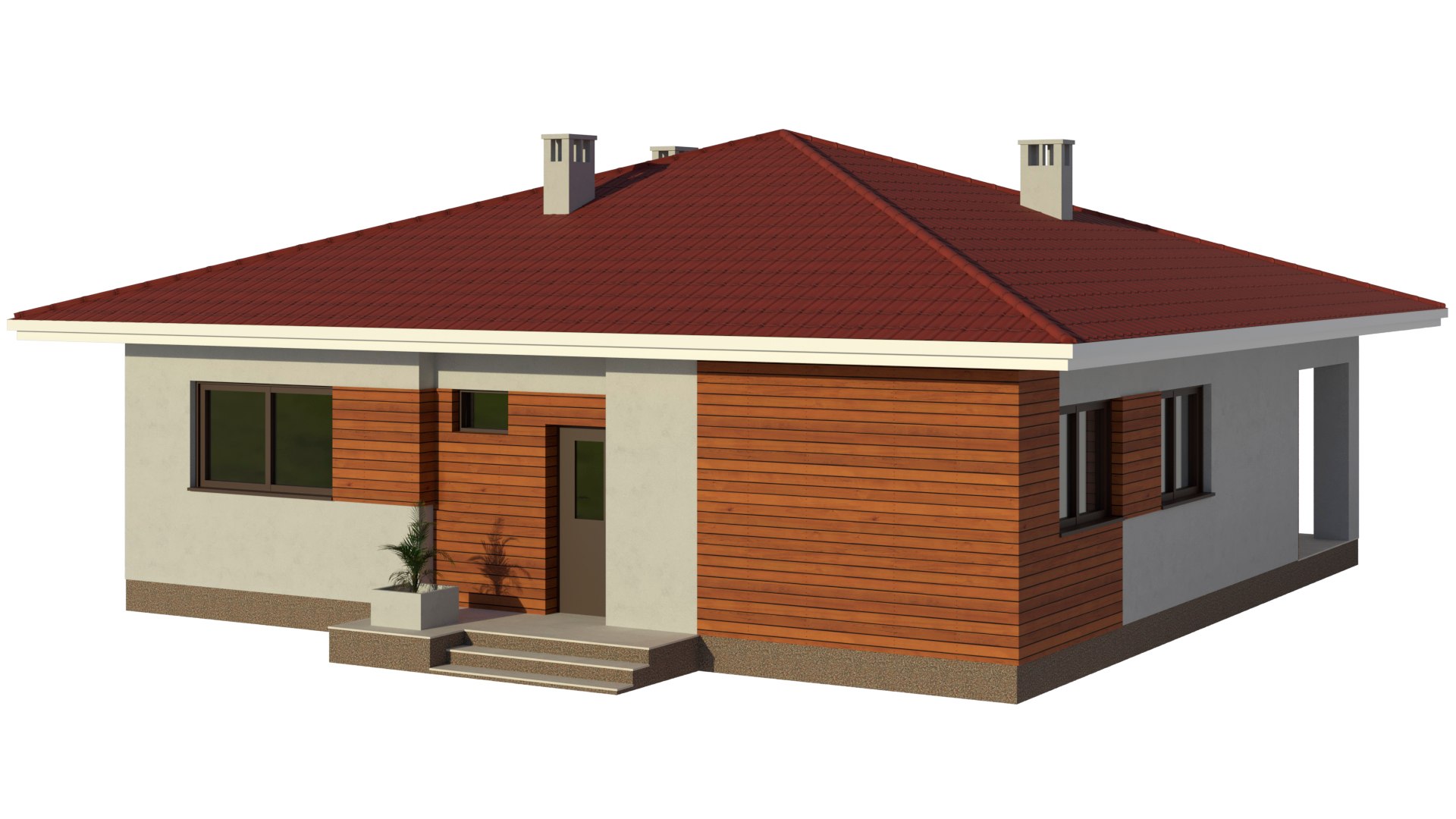 3D cottage house home model - TurboSquid 1561192