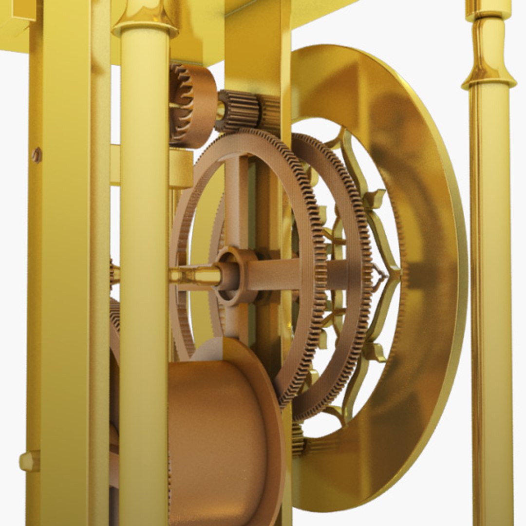 3d mechanical clock model