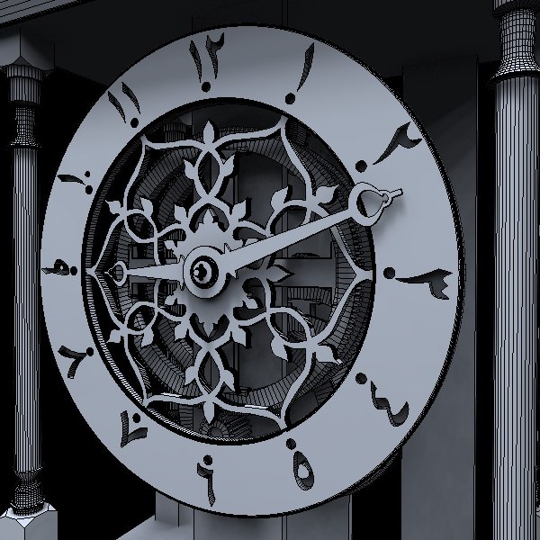 3d mechanical clock model