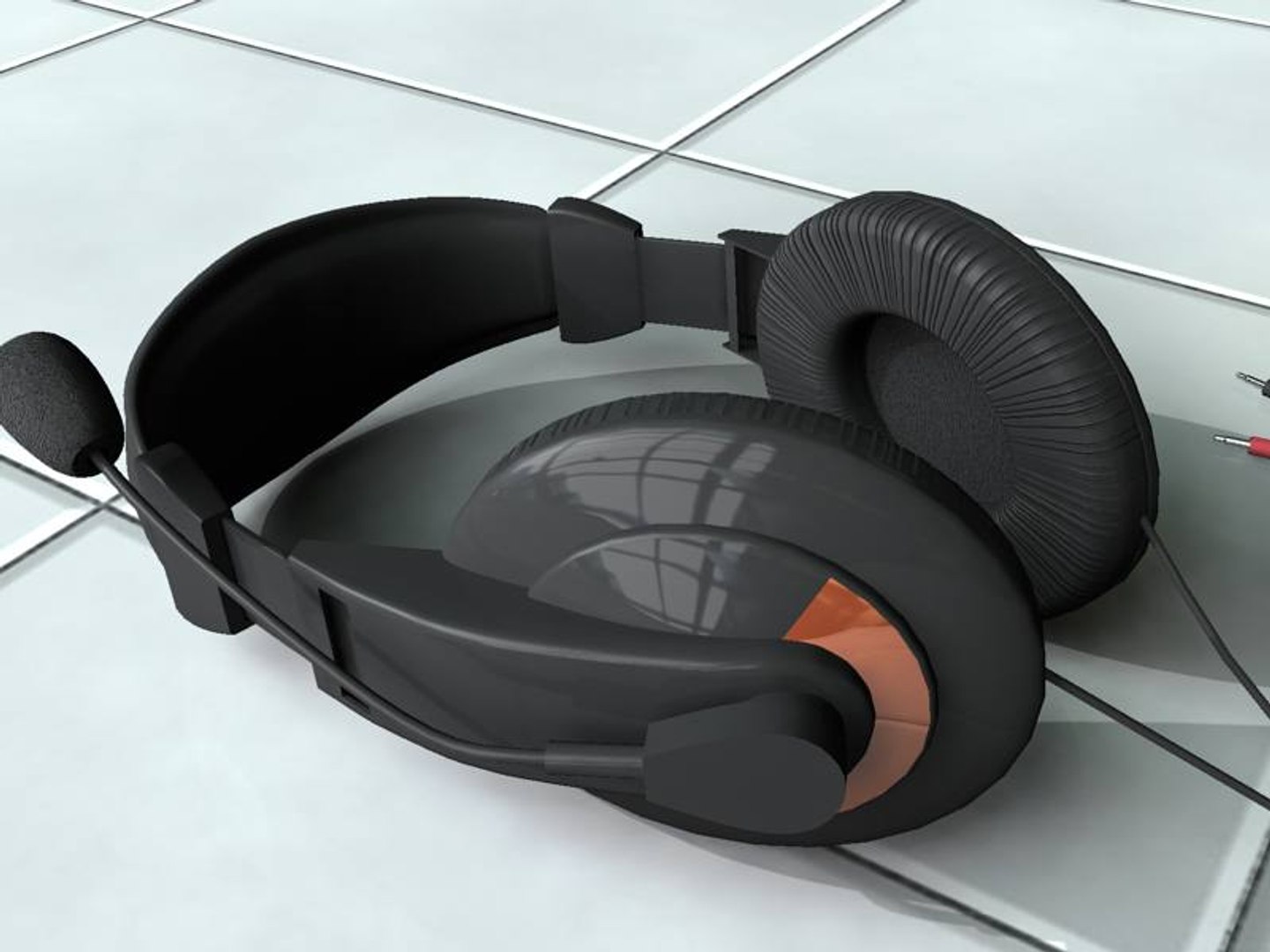 3d Headphone Head Model