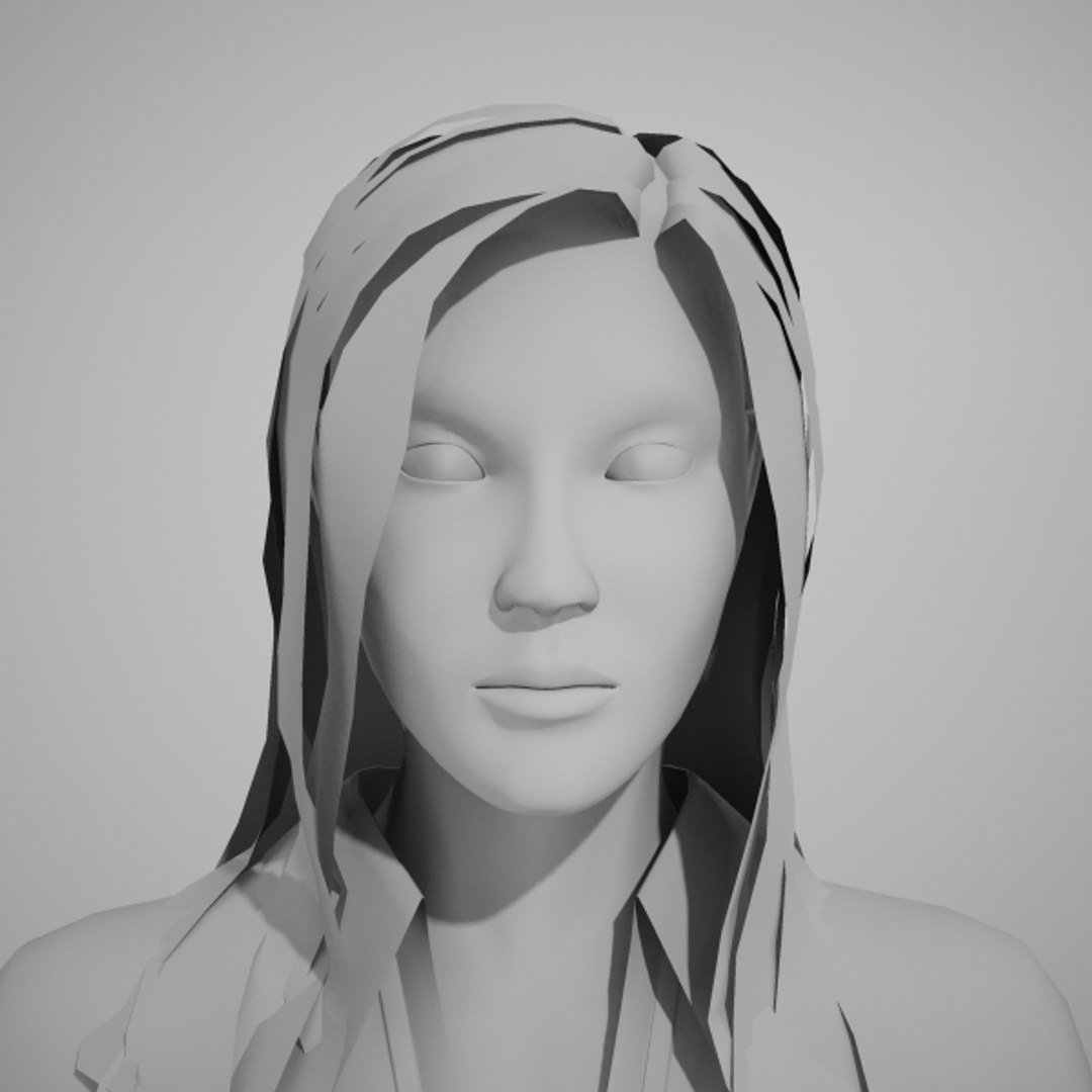 3d rigged female model
