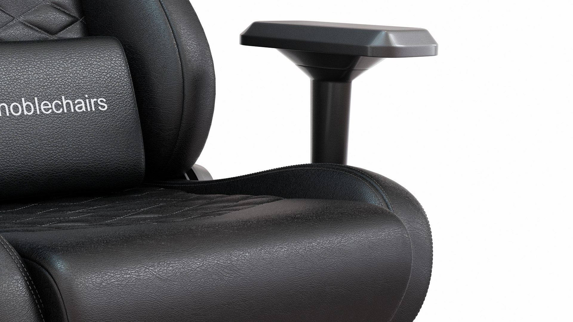 3D Hero Computer Gaming Noble Chair Black Leather - TurboSquid 1870138