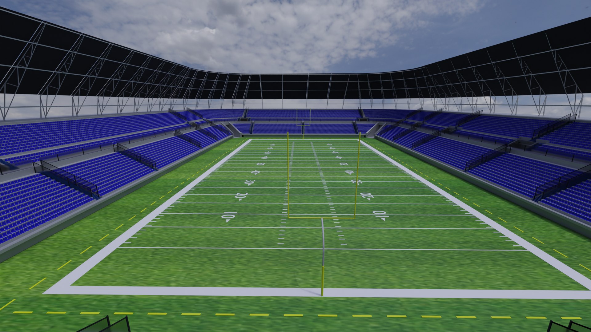 3D Model American Football Stadium - TurboSquid 1930479