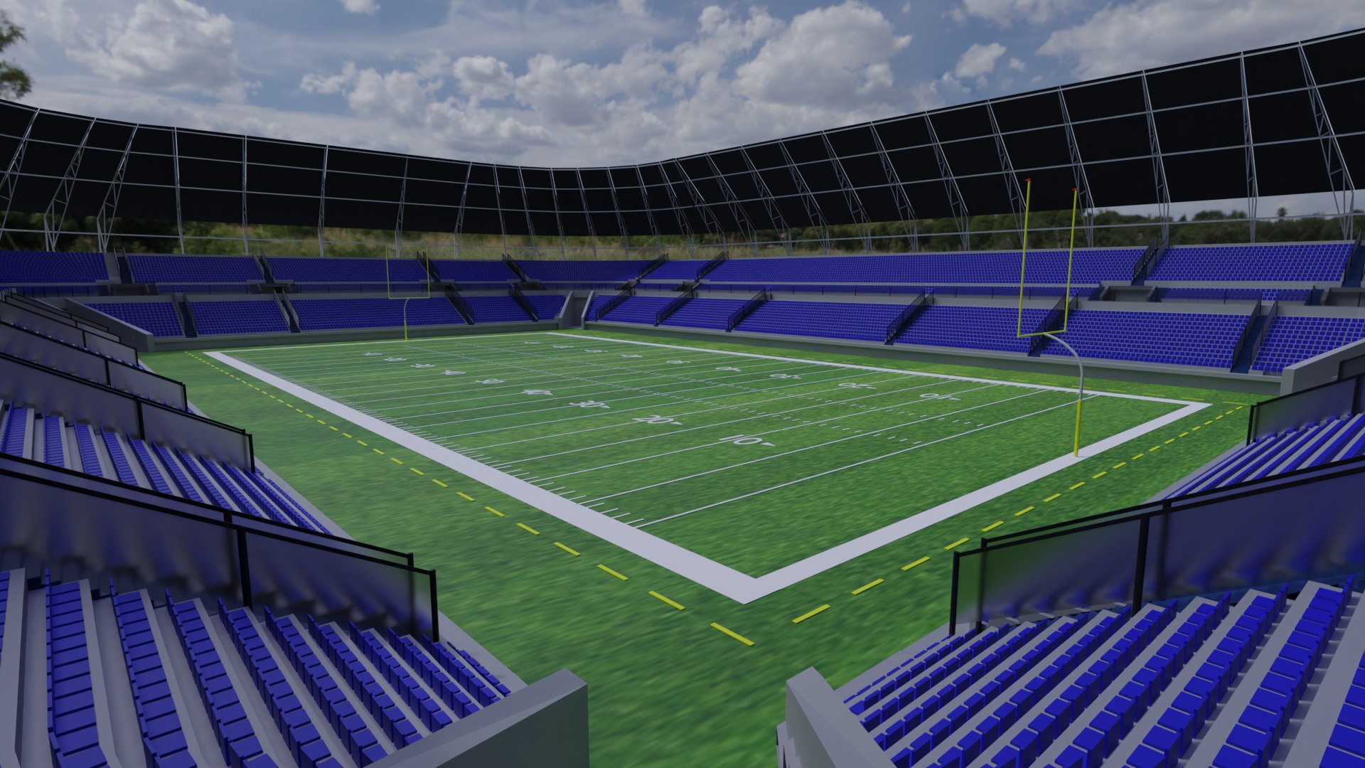 3D Model American Football Stadium - TurboSquid 1930479