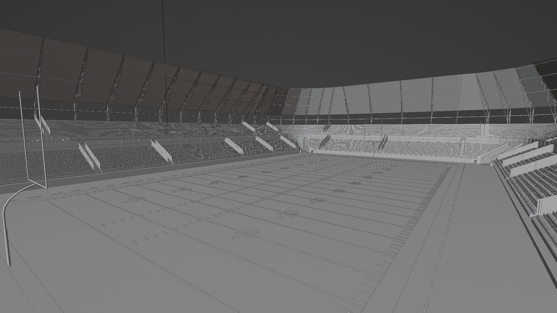 3D Model American Football Stadium - TurboSquid 1930479