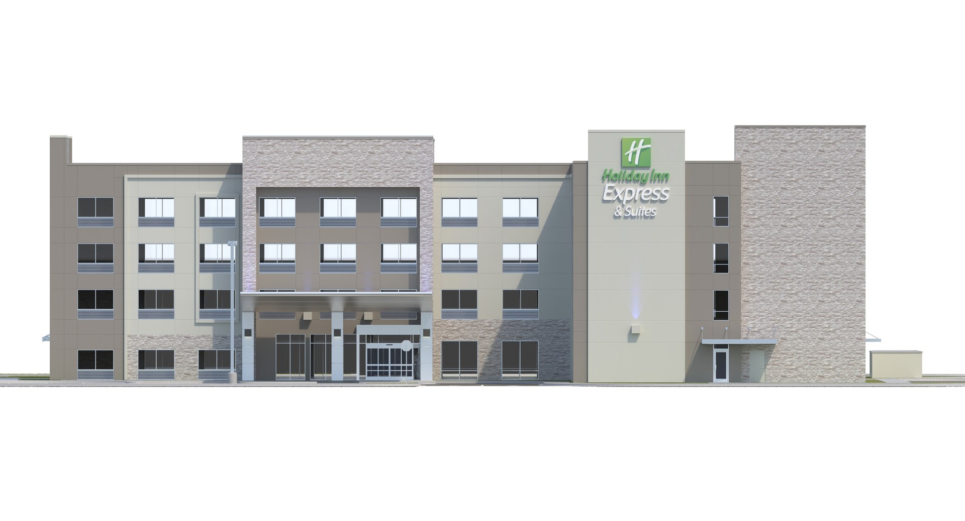 Holiday Inn Hotel Site 3D Model - TurboSquid 1286938