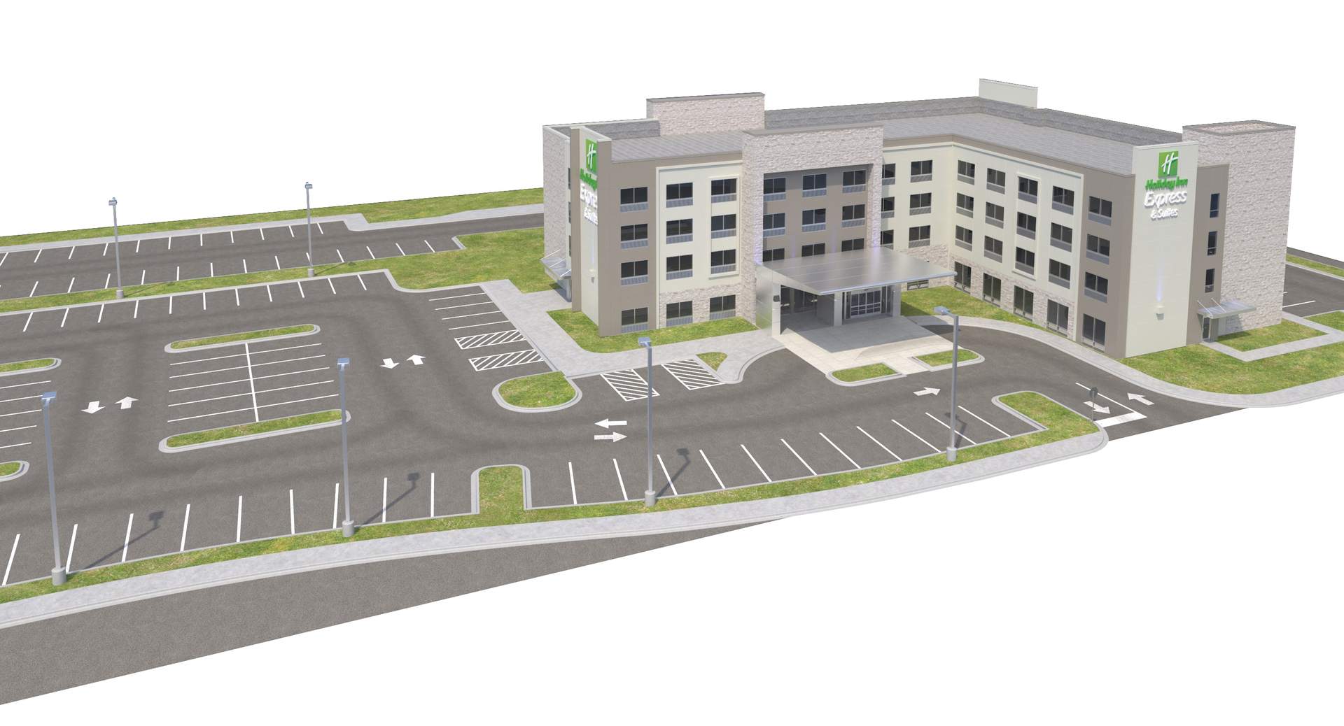 Holiday inn hotel site 3D model - TurboSquid 1286938