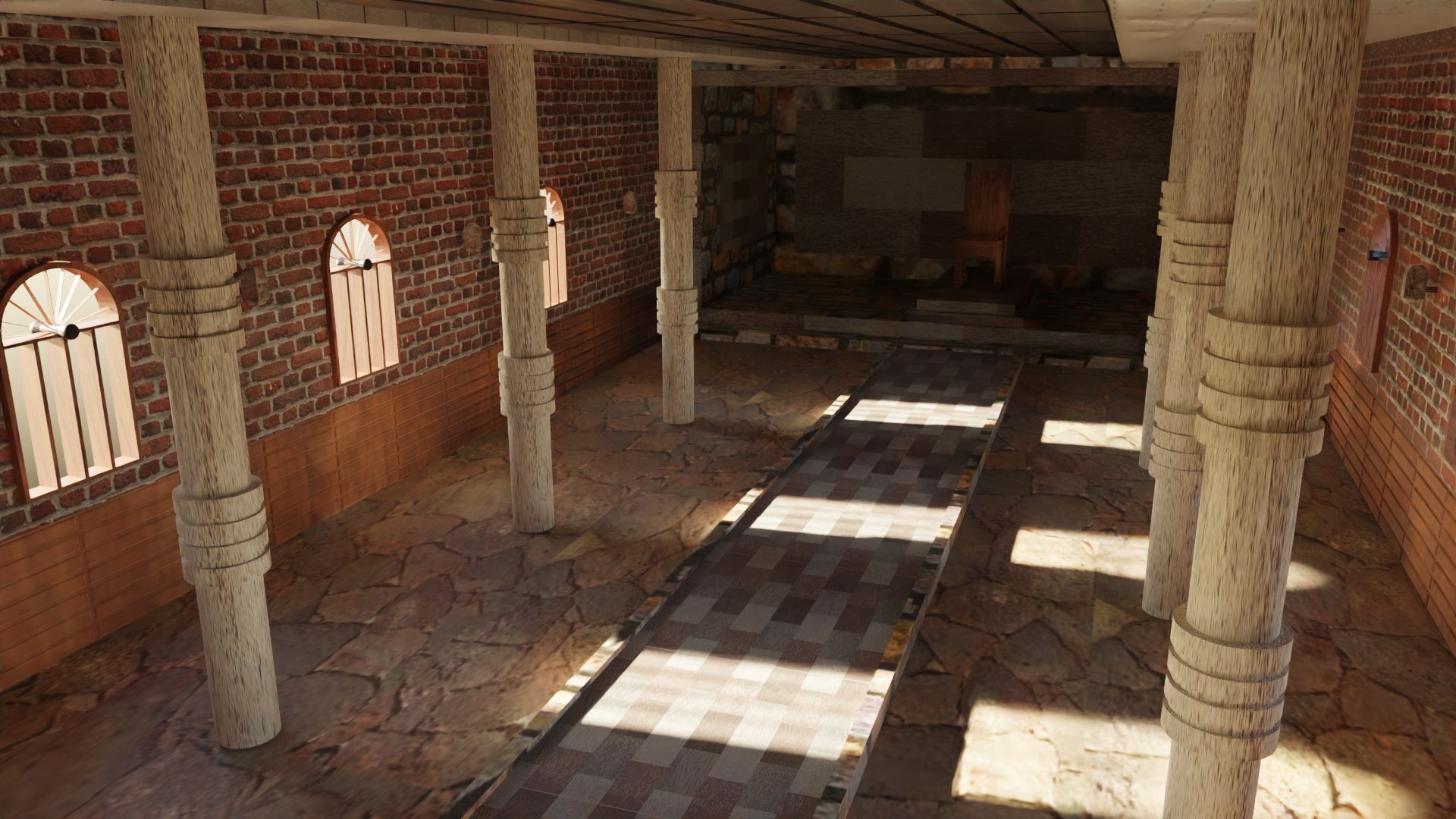 Kings Hall Interior 3D Model - TurboSquid 2179306