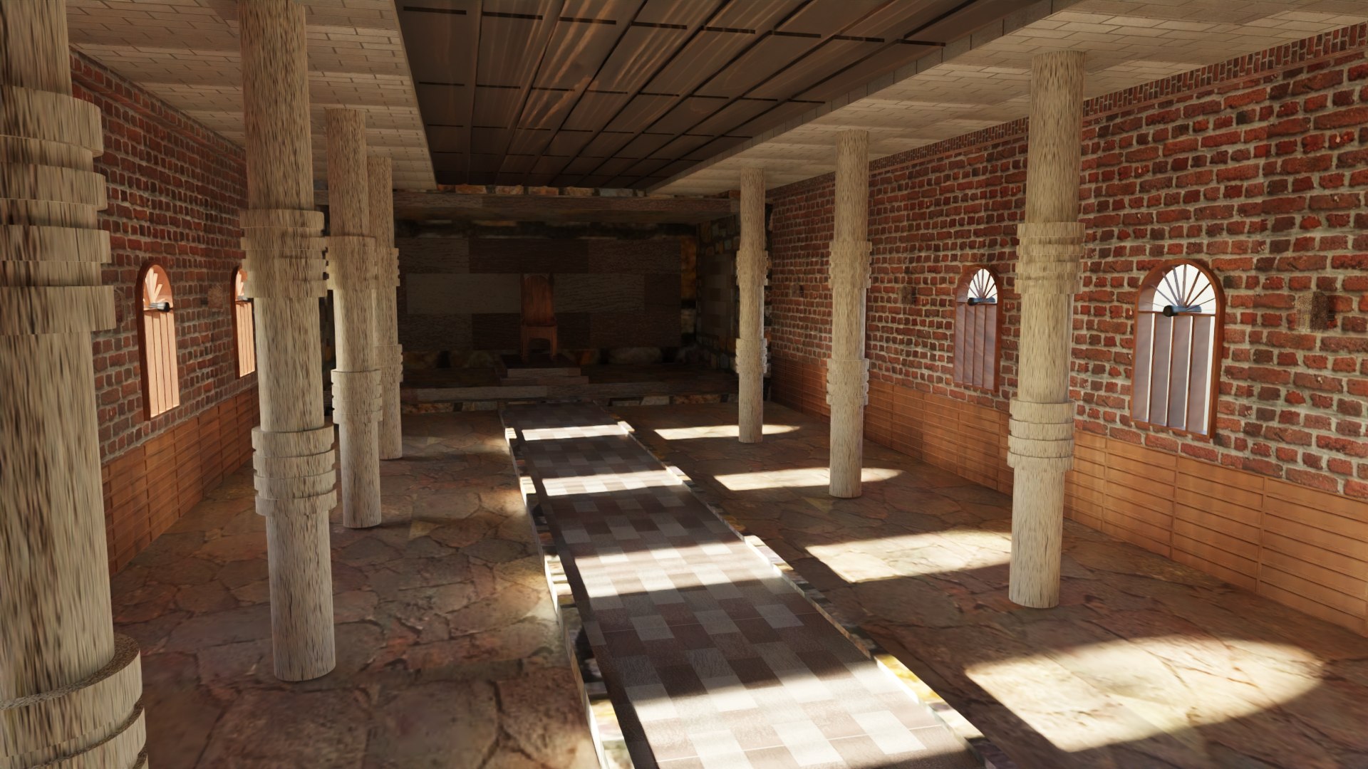 Kings Hall Interior 3D Model - TurboSquid 2179306