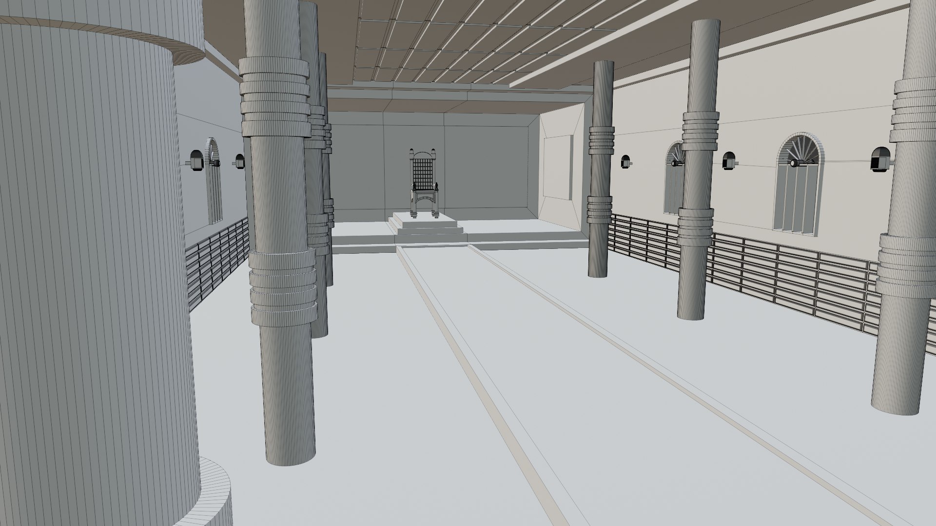 Kings Hall Interior 3D Model - TurboSquid 2179306