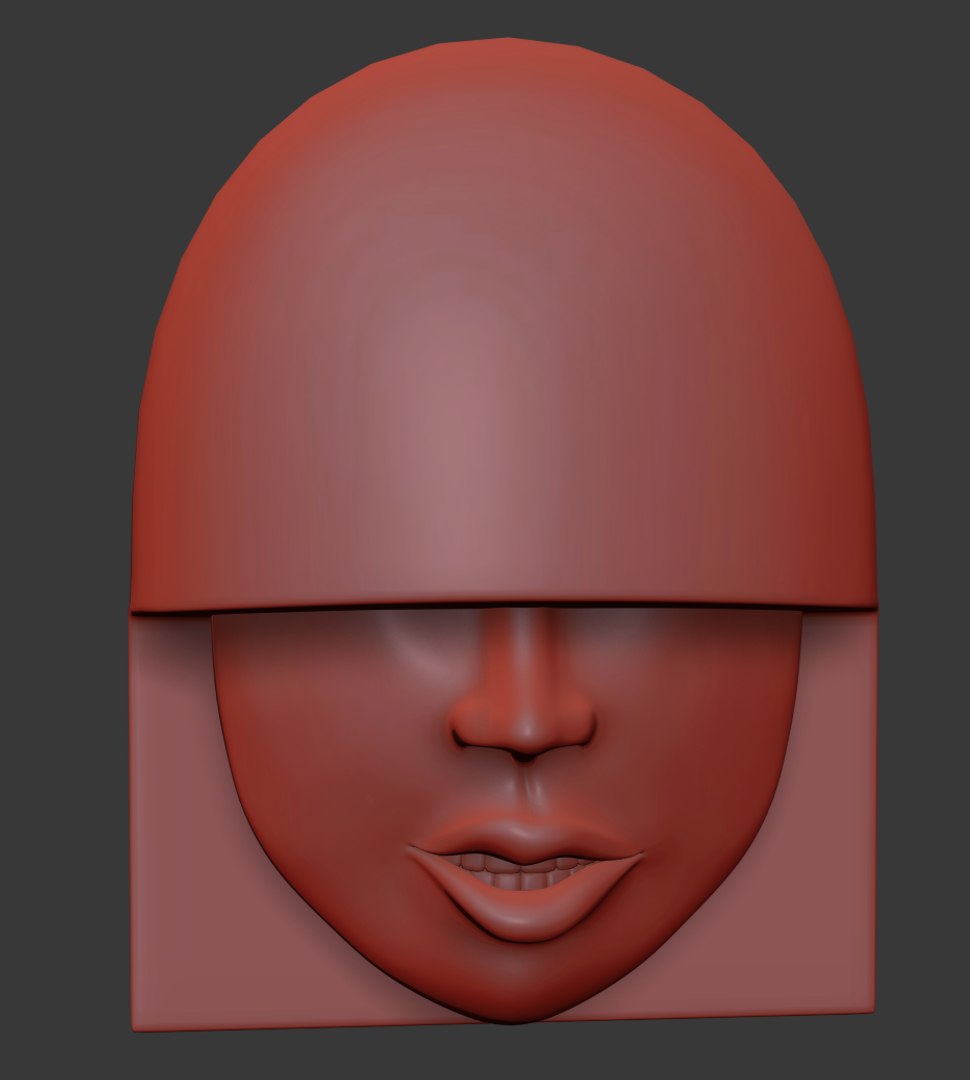 Wall Panel Fashion Face 3D - TurboSquid 1454466