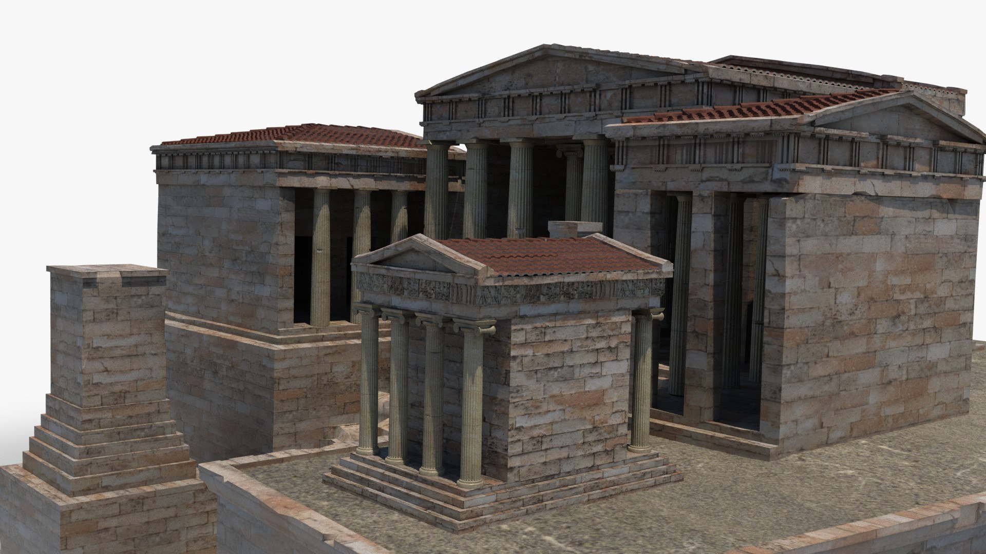3D Propylaea Model - TurboSquid 2294405