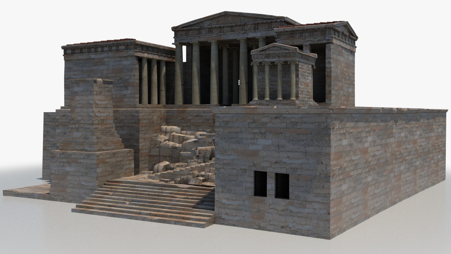 3D Propylaea Model - TurboSquid 2294405