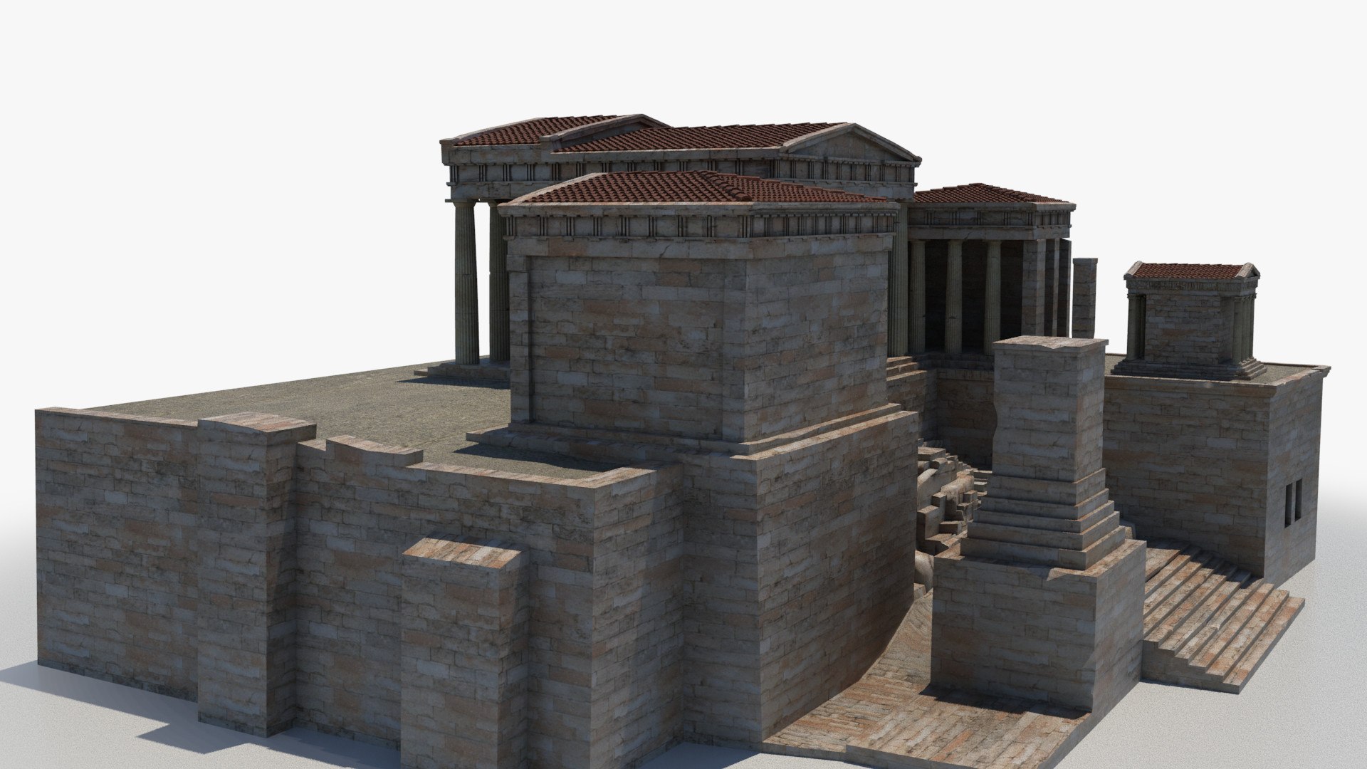 3D Propylaea Model - TurboSquid 2294405