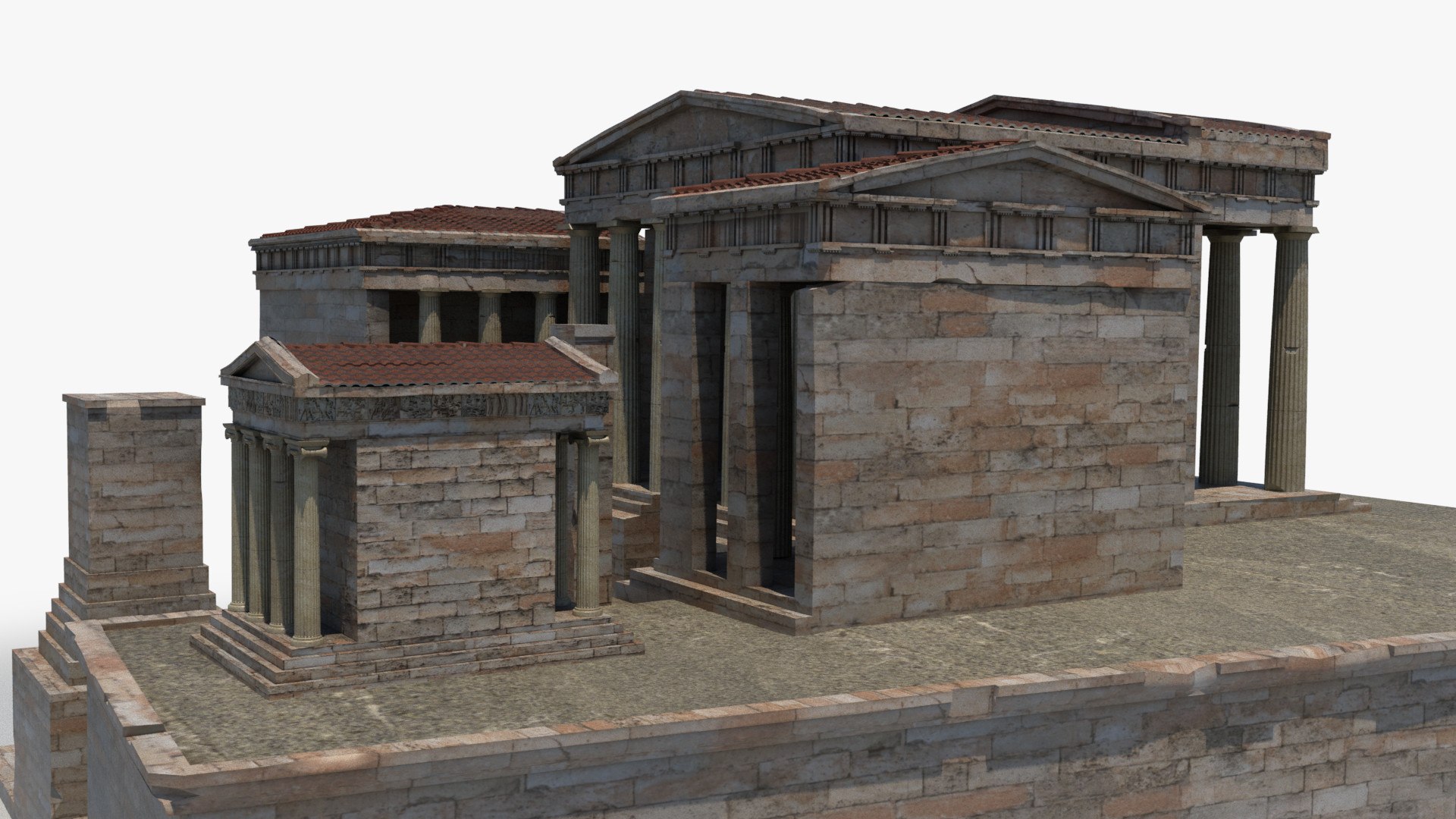 3D Propylaea Model - TurboSquid 2294405